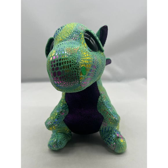 Toys | Ty Beanie Boos Cinder The Green Dragon Plush 9 | Poshmark